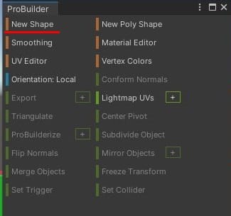 UnityのProbuilderの使い方を究める。